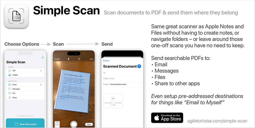 New App: Simple Scan - News & Updates - Drafts Community