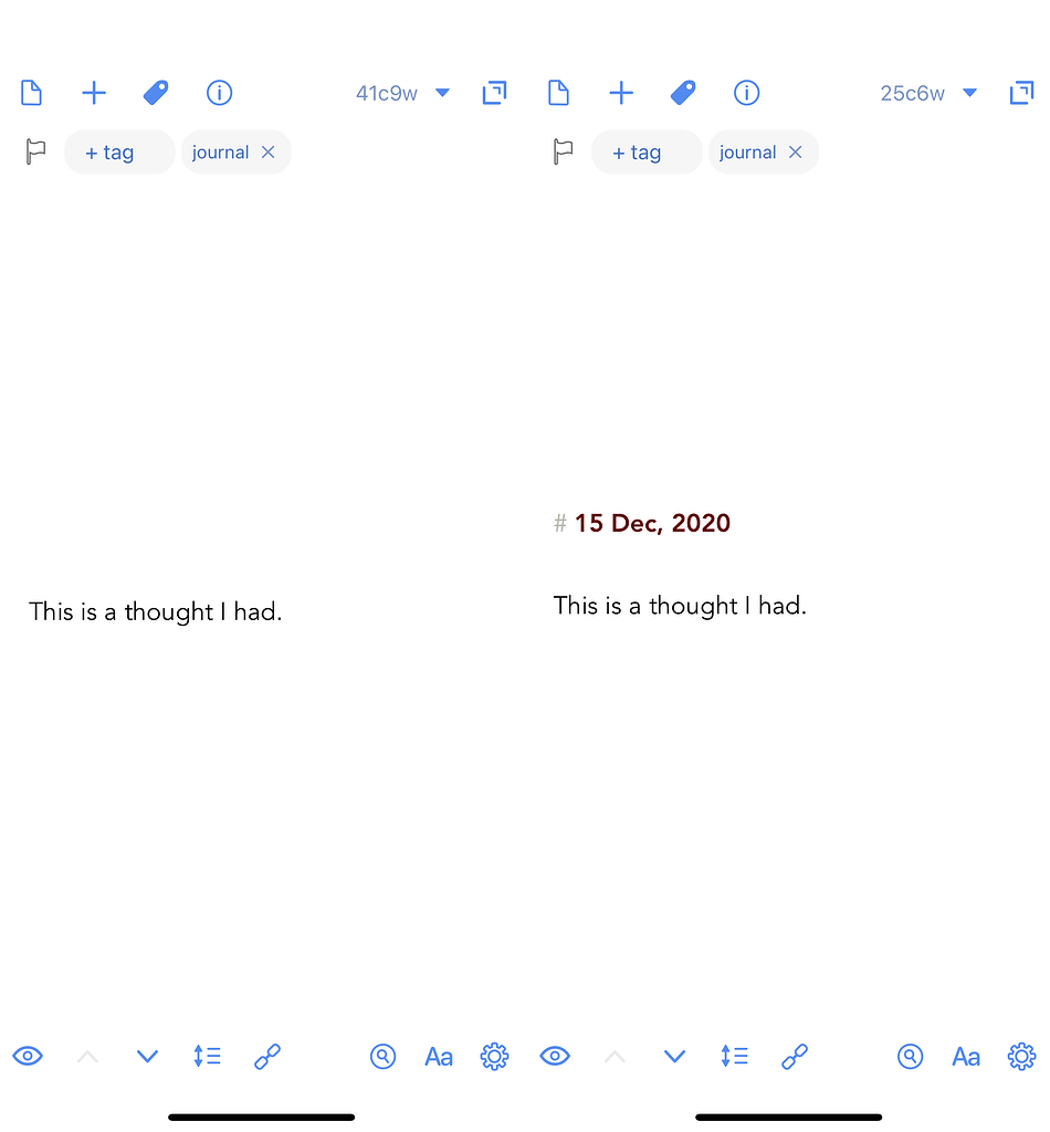 Action To Add Today s Date As Title Actions Help Questions