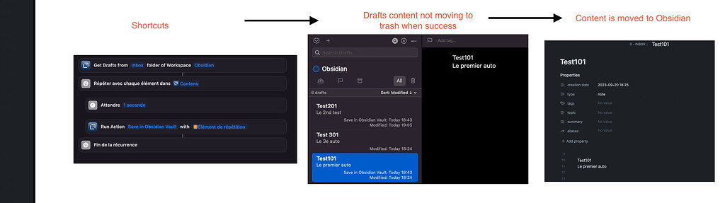 Using shortcut to move all my Draft's files to Obsidian - Actions - Help & Questions - Drafts ...