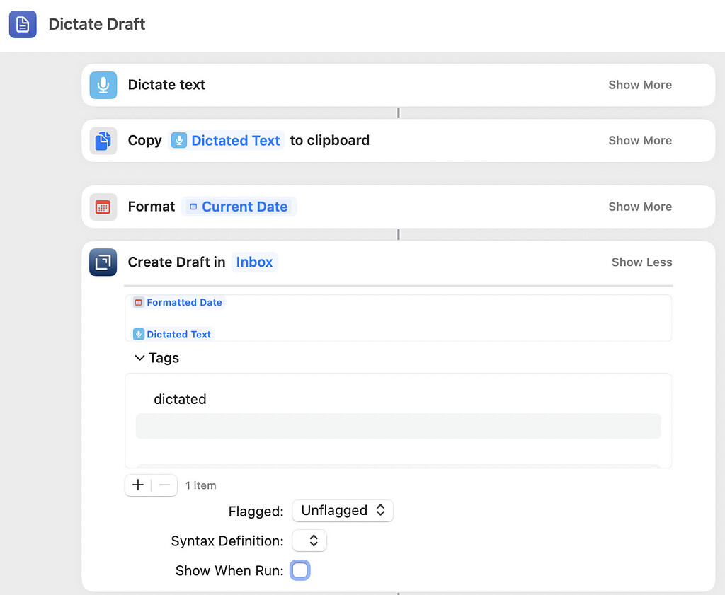 Create Draft Shortcuts Action Behaves Differently On Iphone Mac Watch Issues Drafts