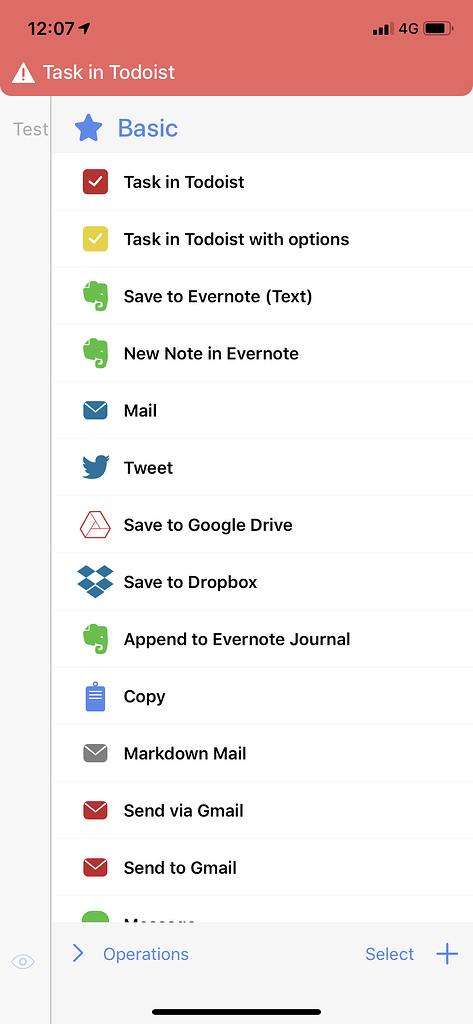 Todoist connection not working [SOLVED] - Issues - Drafts Community