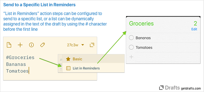 Using Reminders With Drafts Integration Guides Drafts Community