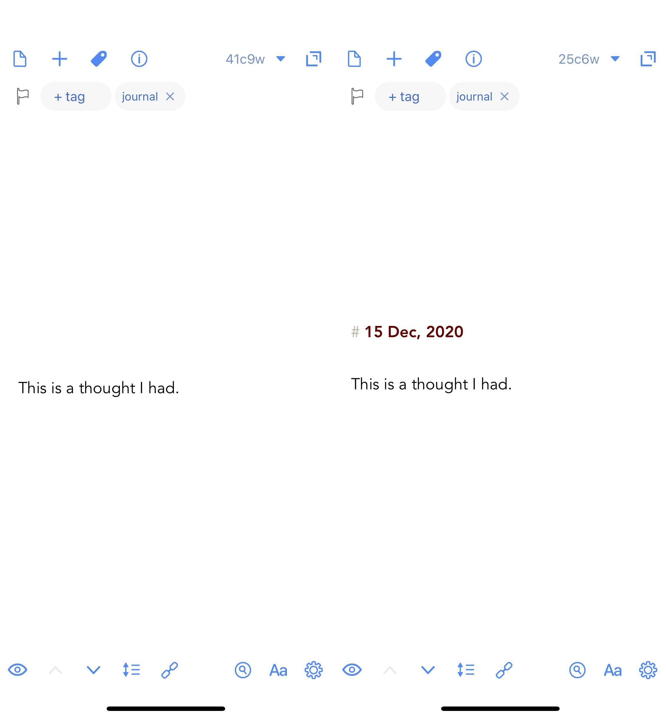 Action To Add Today s Date As Title Actions Help ions 